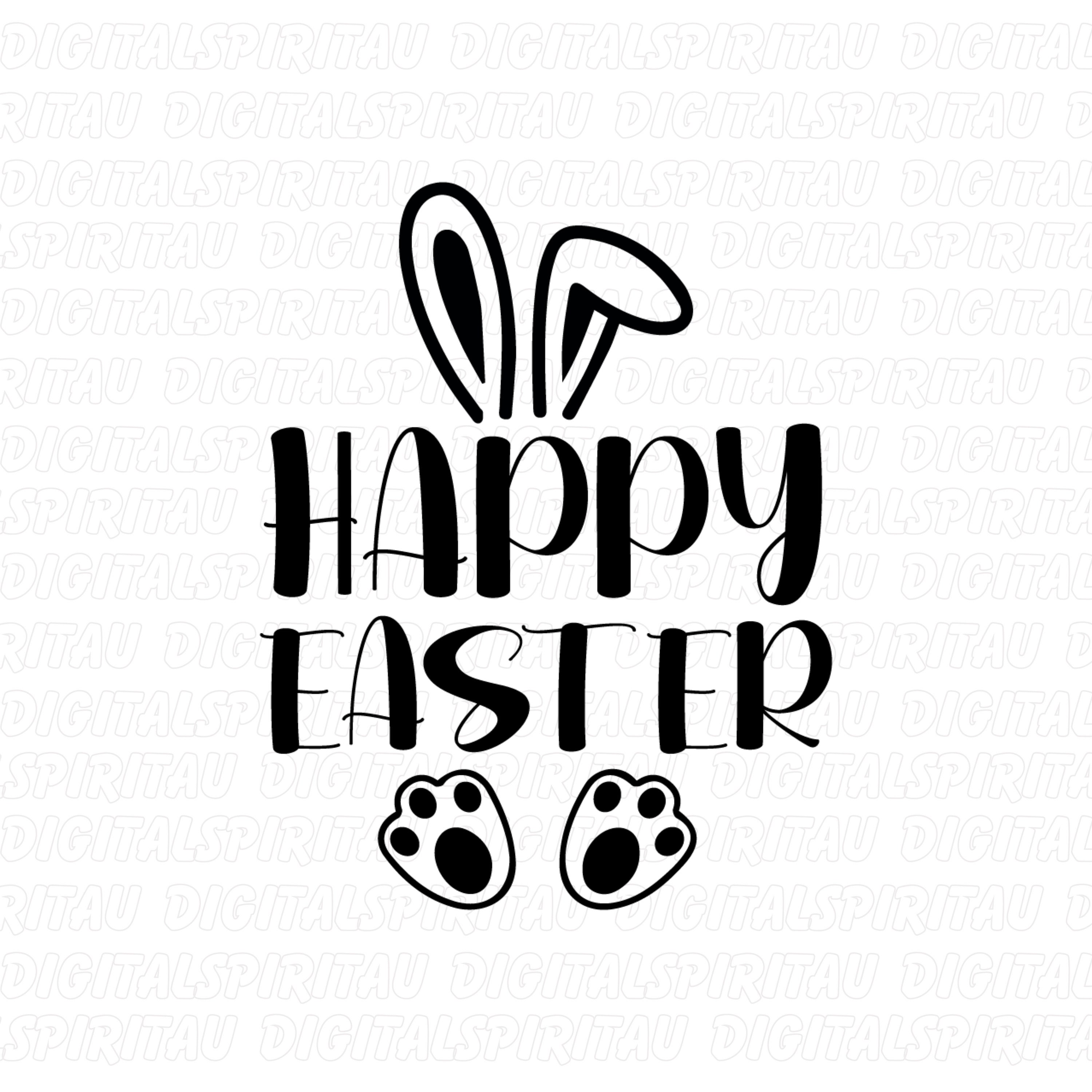 Happy Easter SVG PNG, Easter Bunny Svg, Kids Easter Svg, Easter Shirt ...