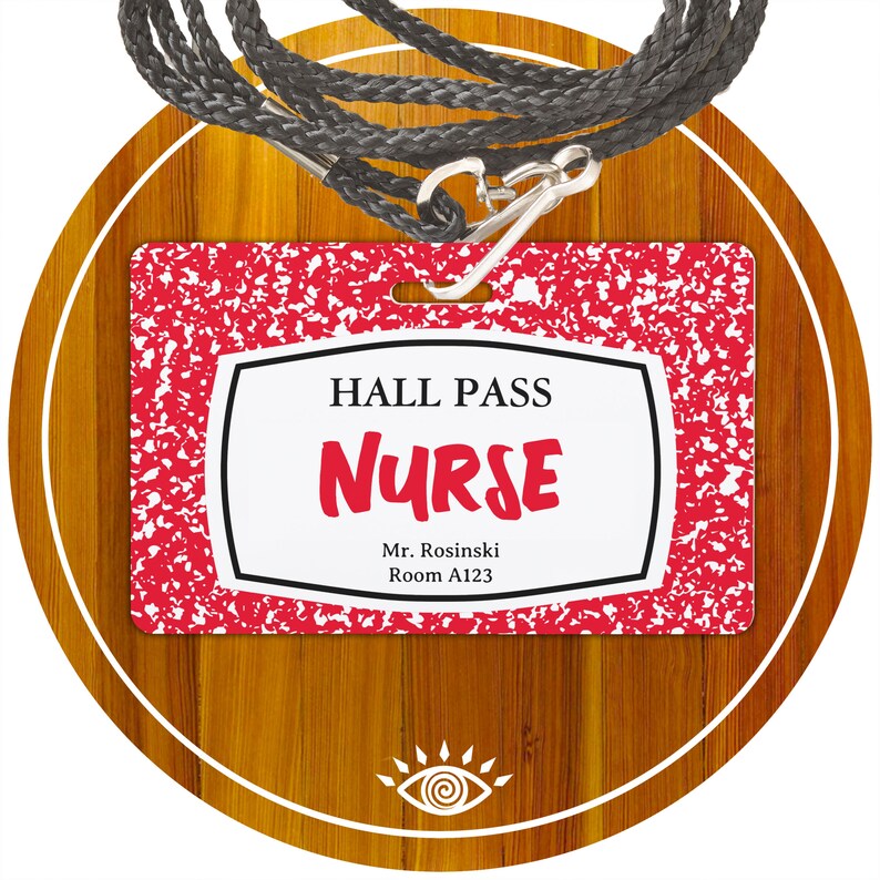 Composition Book Classroom Hall Passes for Teachers, Personalized ...