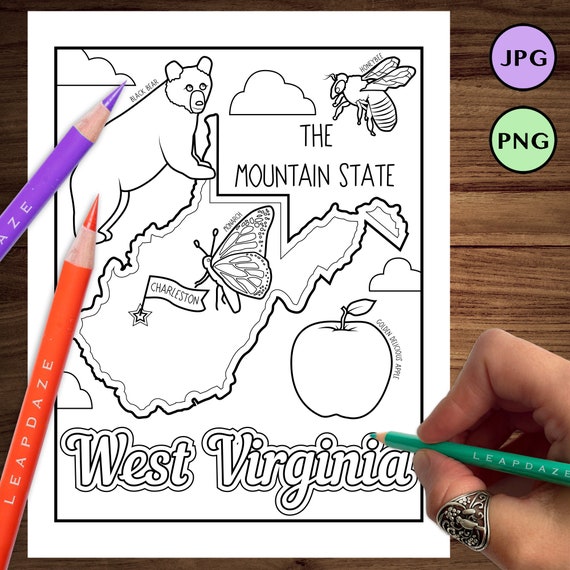 Virginia State Symbols Coloring Pages [2025]
