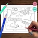 OREGON Coloring Page With State Facts - Printable United States of ...