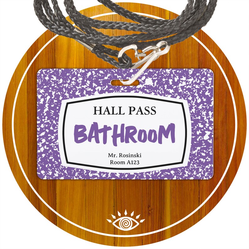 Composition Book Classroom Hall Passes for Teachers, Personalized ...