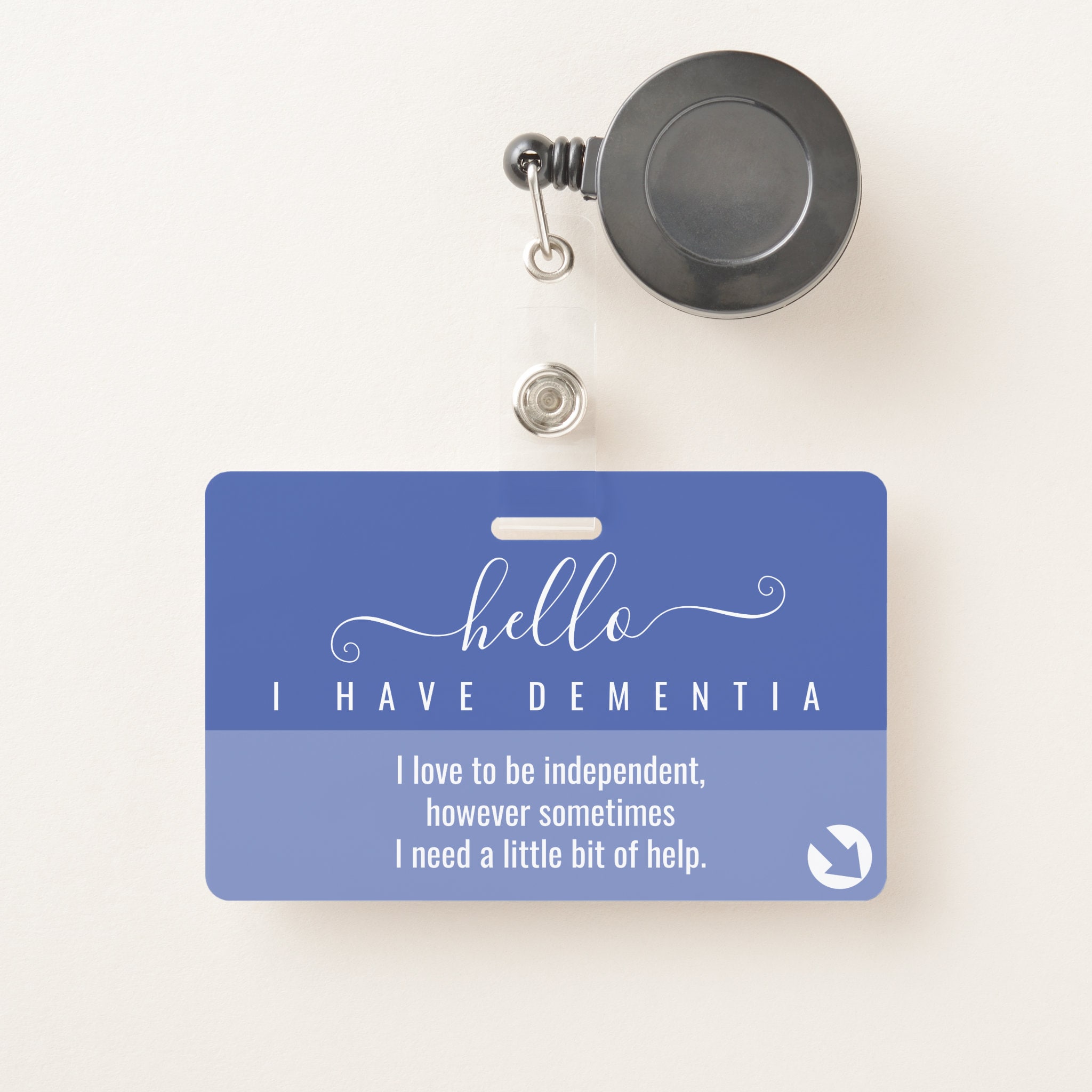 DEMENTIA / ALZHEIMER'S Emergency Contact Informational Lanyard Card ...
