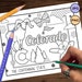 COLORADO Coloring Page With State Facts - Printable United States of ...