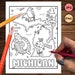 MICHIGAN Coloring Page With State Facts - Printable United States of ...