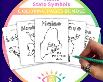 Maine State Worksheet, U.S. State Study, Geography, Social Studies ...
