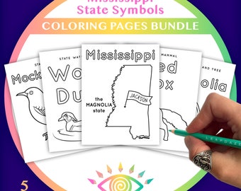 ARIZONA State Symbols Coloring Pages Bundle Instant Download - Etsy