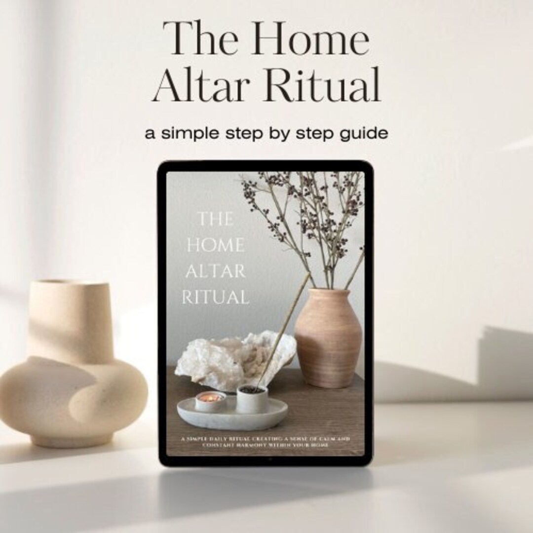 The Home Altar Ritual Guide. A Simple How-to Printable PDF. Cultivating ...