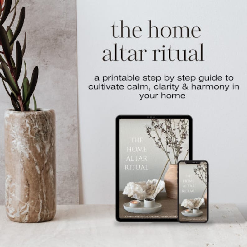 The Home Altar Ritual Guide. A Simple How-to Printable PDF. Cultivating ...