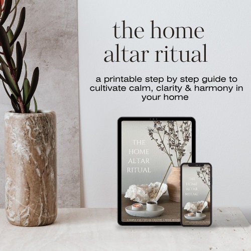 The Home Altar Ritual Guide. A Simple How-to Printable PDF. Cultivating ...