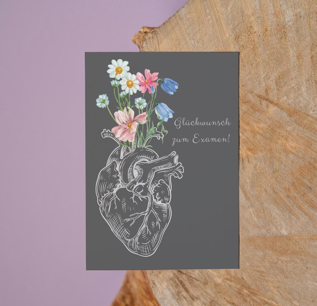 Congratulations on Your Exam Postcard as a Physical Product. Gift for ...