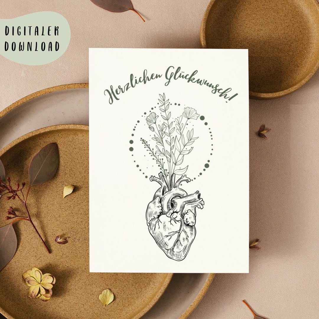 Congratulations Foldable Greeting Card as a Digital Download ...