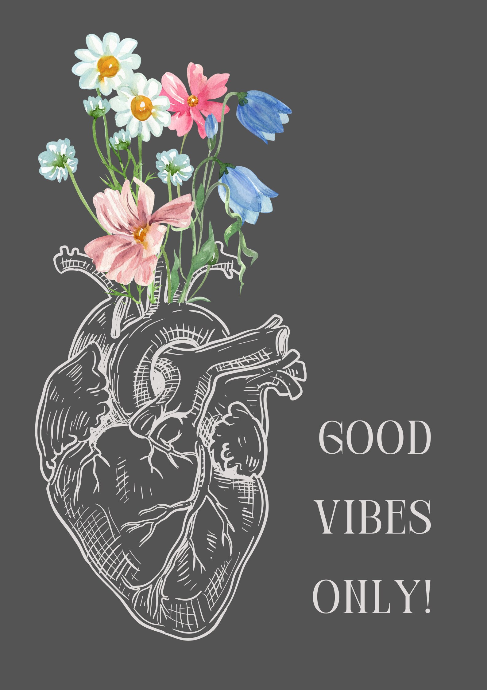 Good Vibes Poster as Digital Download: Be Inspired by Motivational ...