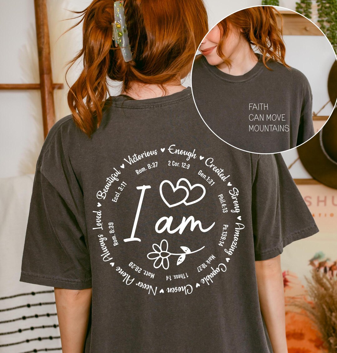 I Am Inspiration Shirt, Bible Verse Tshirt, Christian Clothing, God's ...