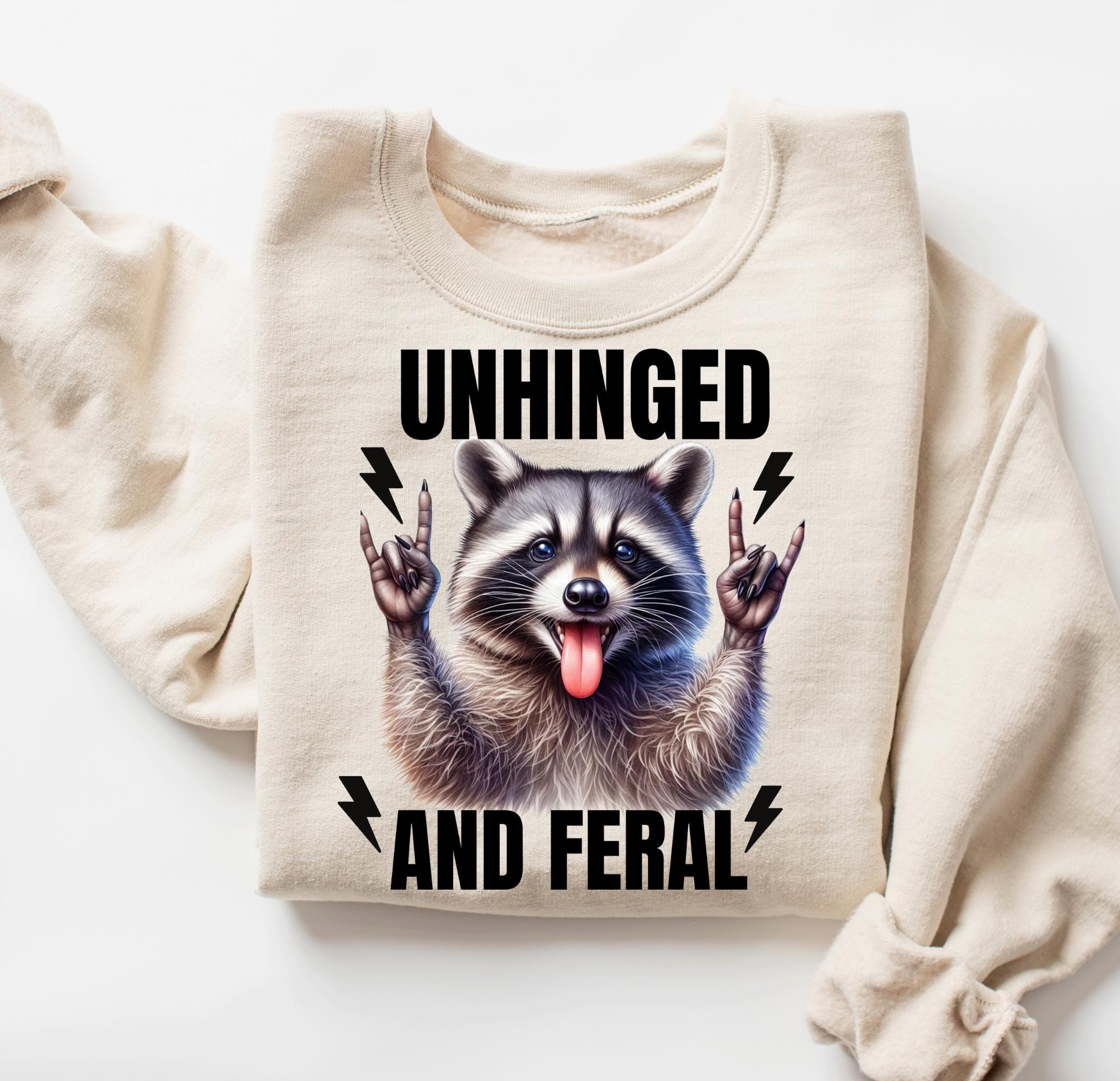 Unhinged and Feral PNG, Rock’n Feral Possum PNG, Rock and Roll Raccoon ...