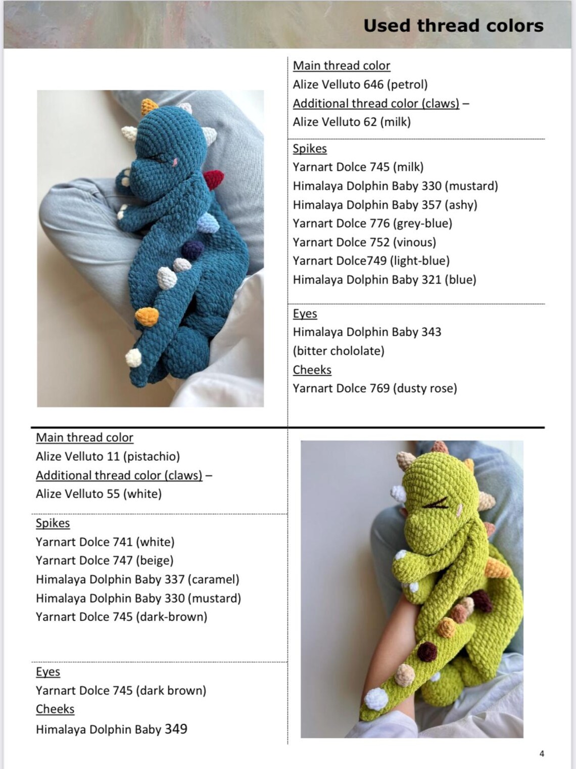 Dinosaur Crochet Pattern: DIY Dino Snuggler Lovey (PDF Tutorial) - Etsy