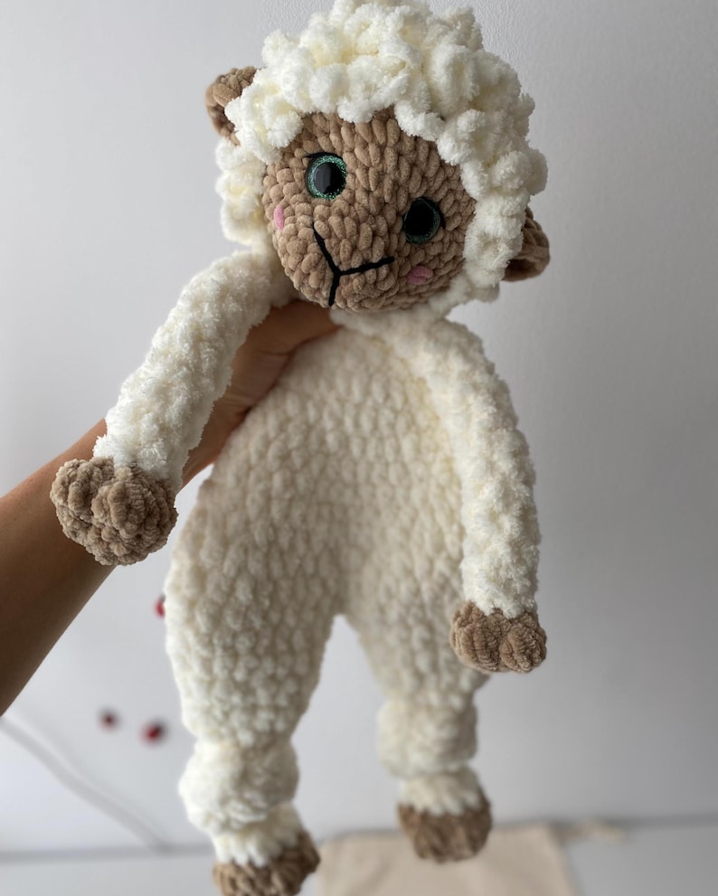 Plush Lamb Crochet Pattern: Amigurumi Sheep Snuggler (PDF Pattern) - Etsy