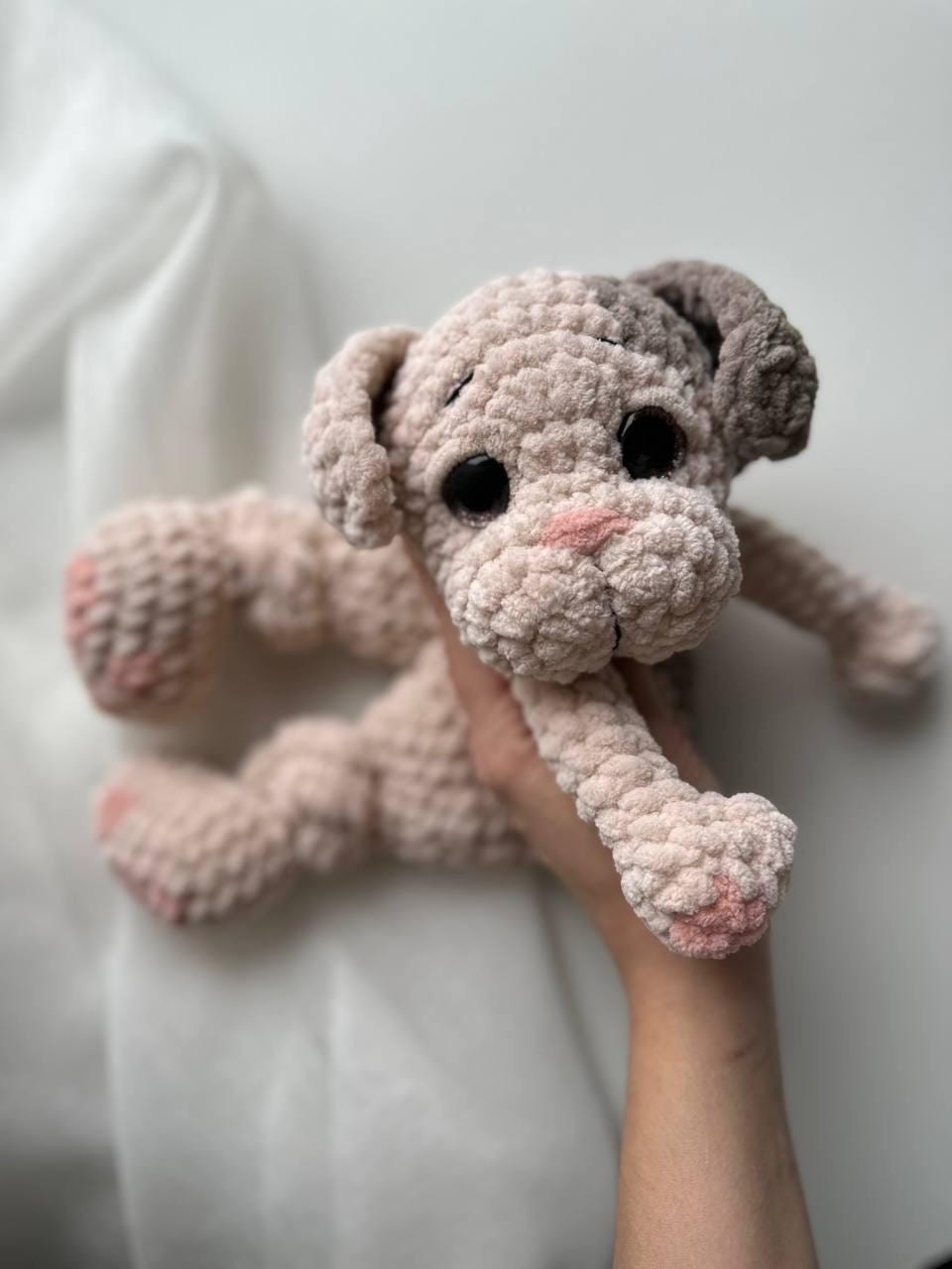 PUPPY LOVEY Crochet PATTERN. Plush Dog Snuggler Toy. Amigurumi Plushie ...