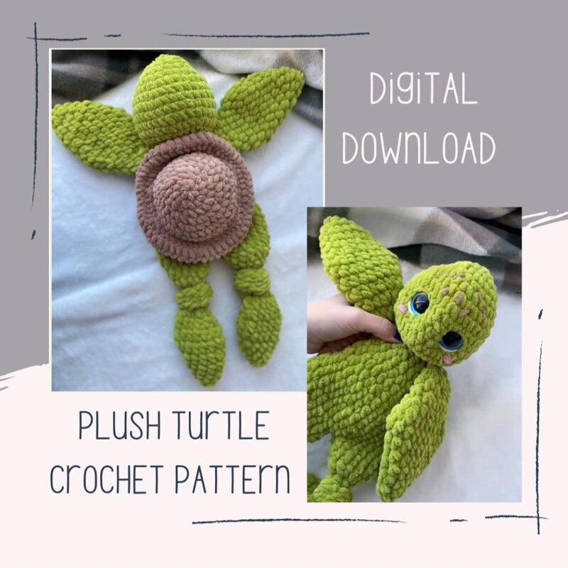 Turtle Plush Pattern - Etsy