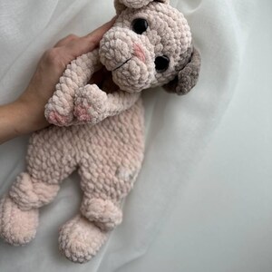 PUPPY LOVEY Crochet PATTERN. Plush Dog Snuggler Toy. Amigurumi Plushie ...