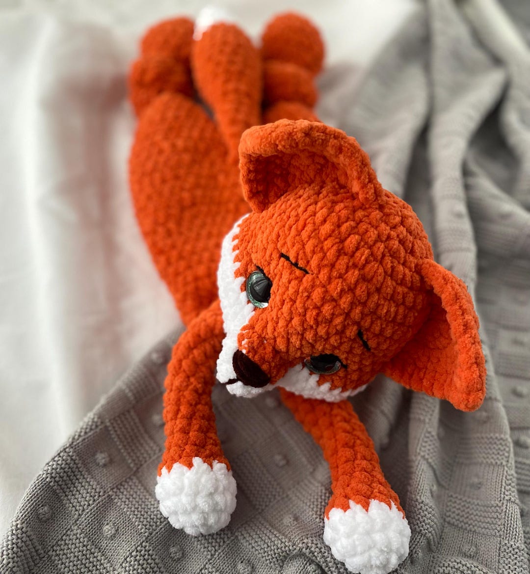 Fox Snuggler Crochet Pattern: Plush Woodland Lovey (PDF Pattern) - Etsy