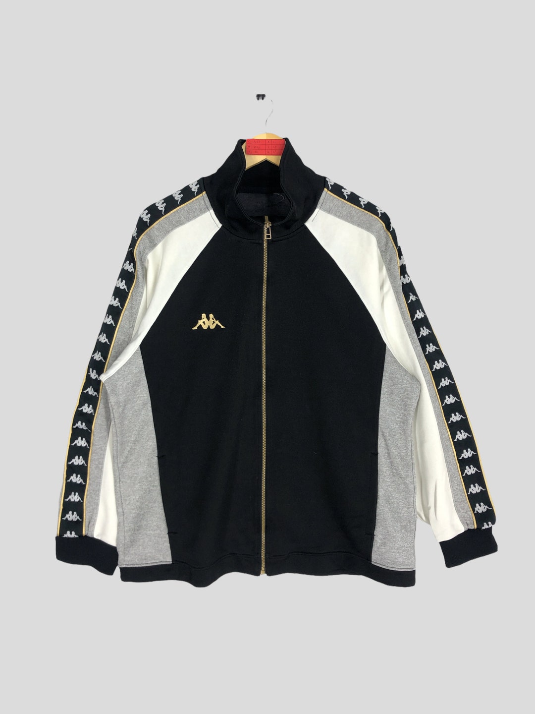 Vintage Kappa Sport Track Jacket Xlarge Kappa Black Sportswear Kappa ...