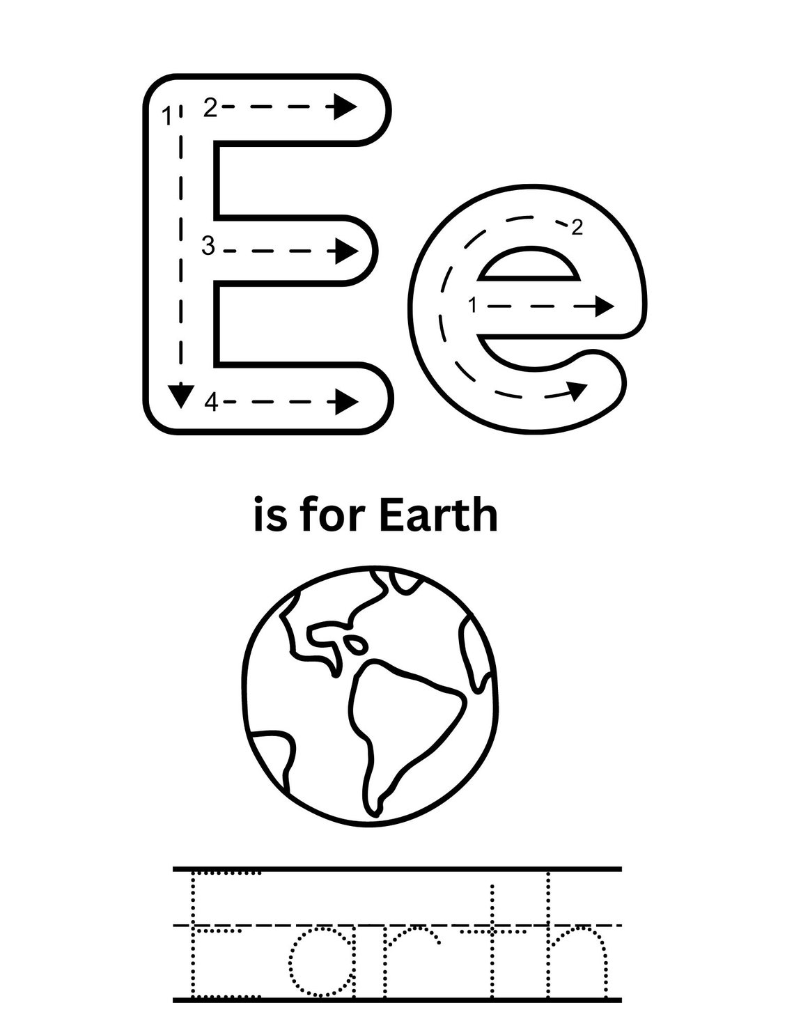 Alphabet Trace and Color Letters for Prek and Kindergarten, Parents or ...