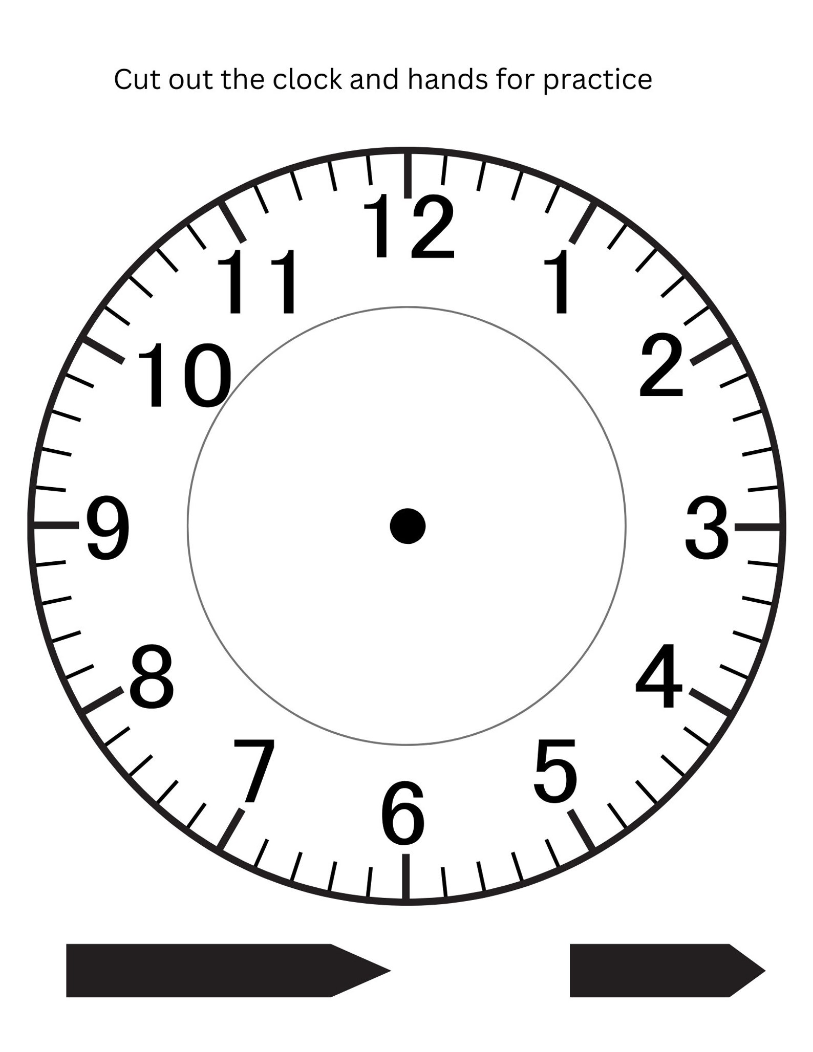 Telling Time, Learning Time, Printable Clock Worksheets, Printable ...