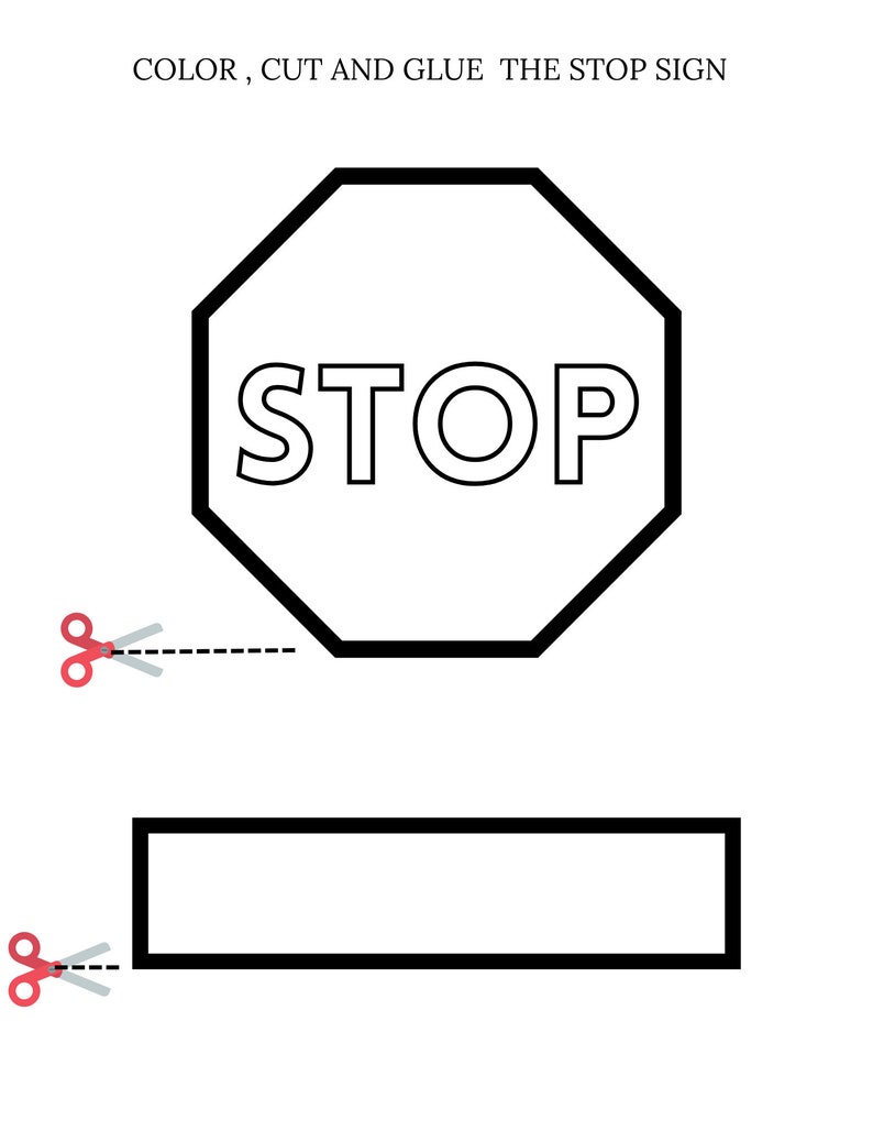 Build Your Own Stop Sign , Art Craft for 6 Years and Up, Teachers and ...