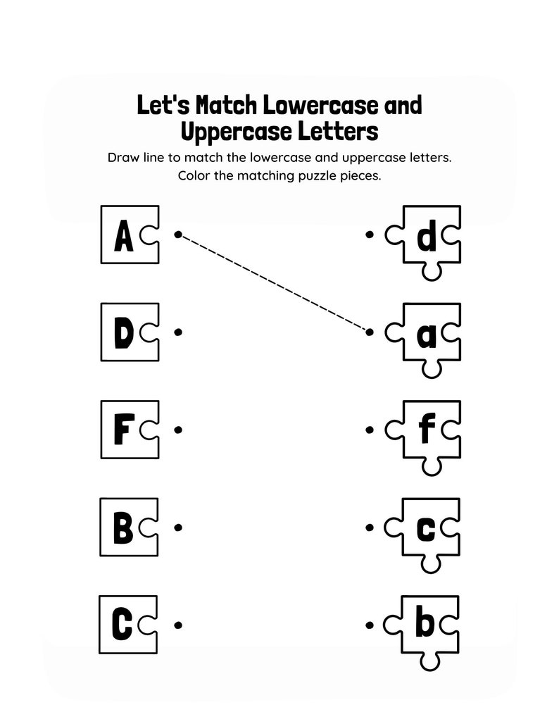 Letters Worksheets for Prek and Kindergarten, Parents or Teachers - Etsy