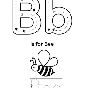 Alphabet Trace and Color Letters for Prek and Kindergarten, Parents or ...