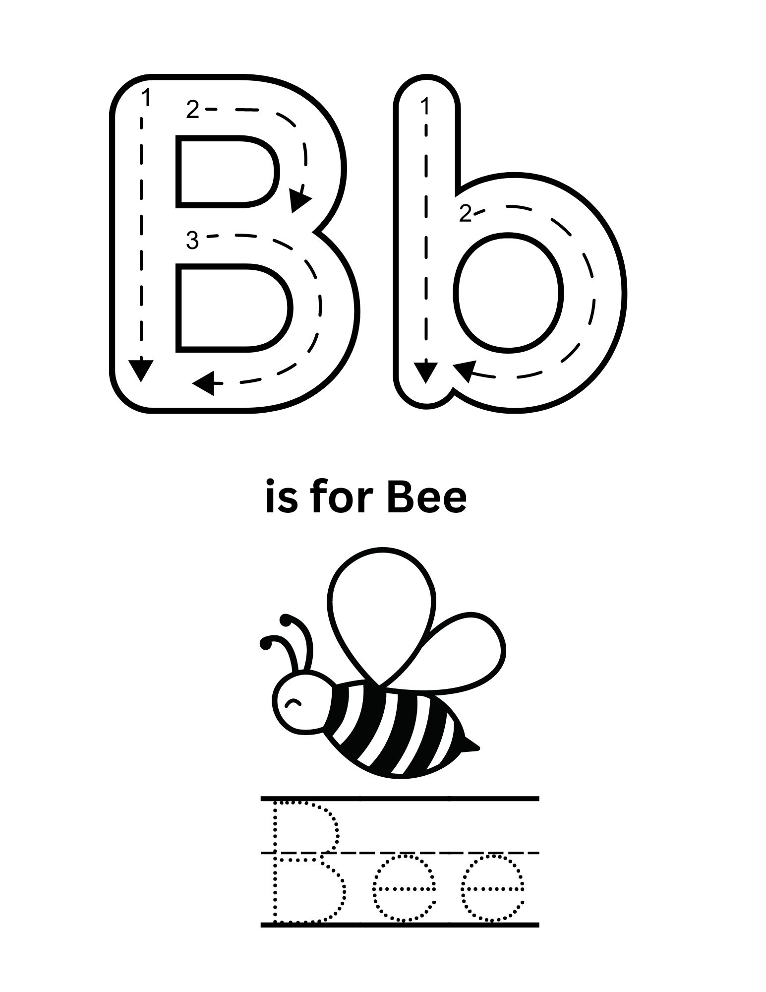 Alphabet Trace and Color Letters for Prek and Kindergarten, Parents or ...