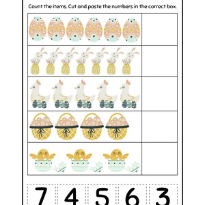 Easter Printable Worksheets for Prek and Kindergarten Classes, Teachers ...