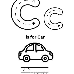 Alphabet Trace and Color Letters for Prek and Kindergarten, Parents or ...