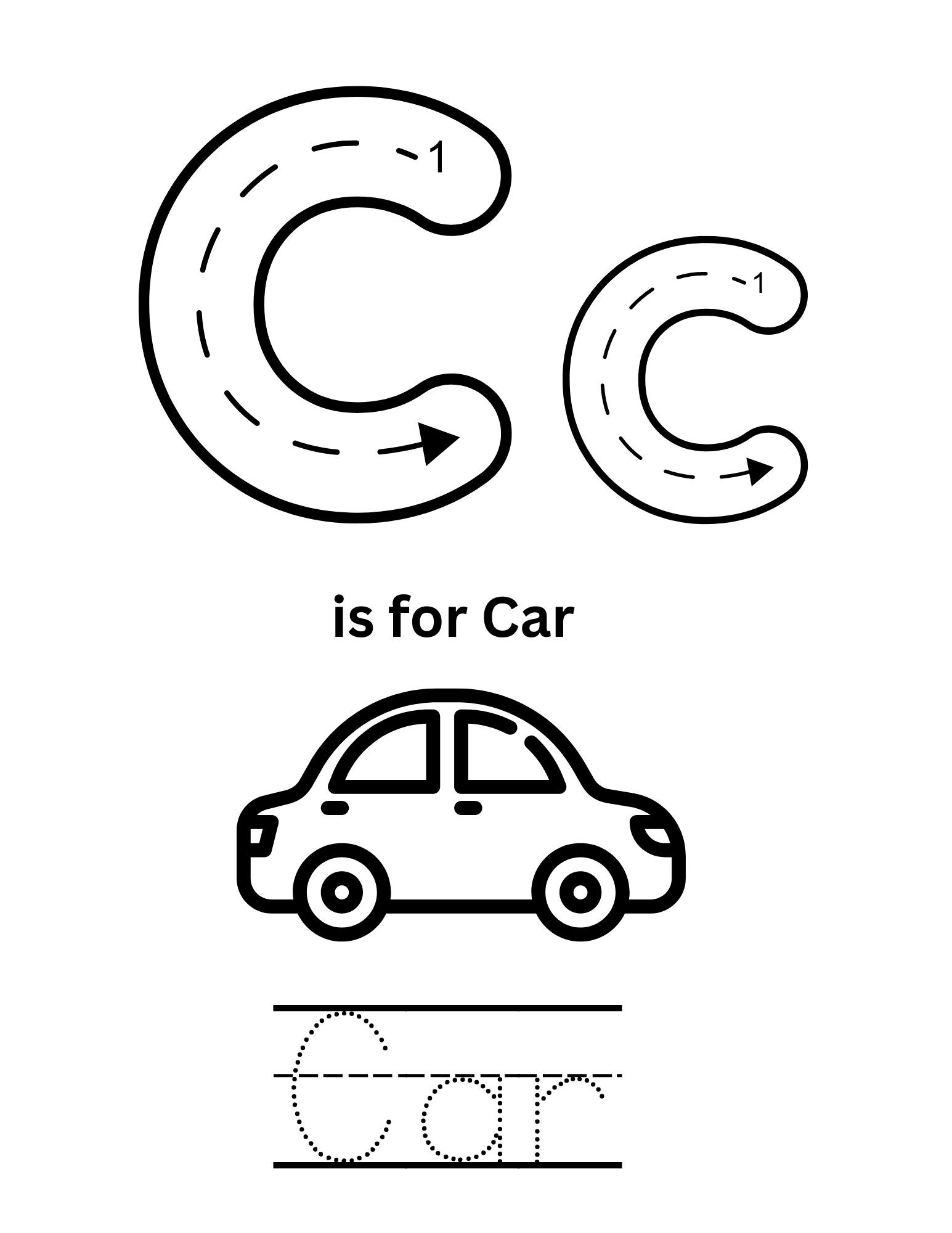 Alphabet Trace and Color Letters for Prek and Kindergarten, Parents or ...