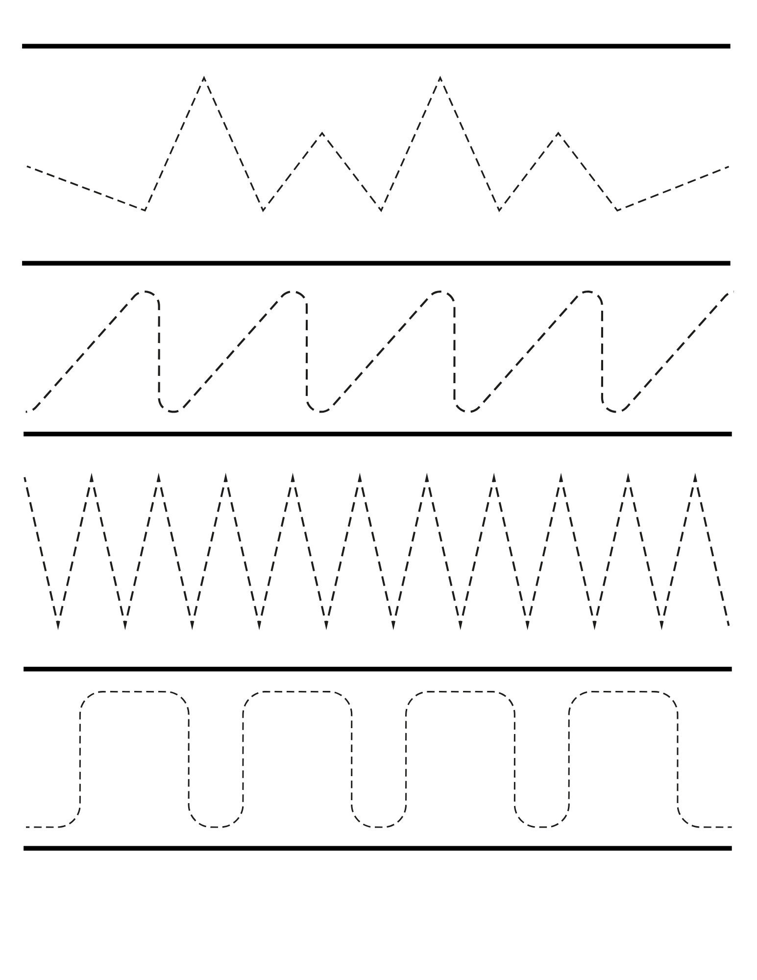 Printable Line Tracing for Preschool, Pre Handwriting - Etsy