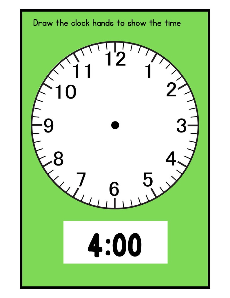 Telling Time, Learning Time, Printable Clock Worksheets, Printable ...