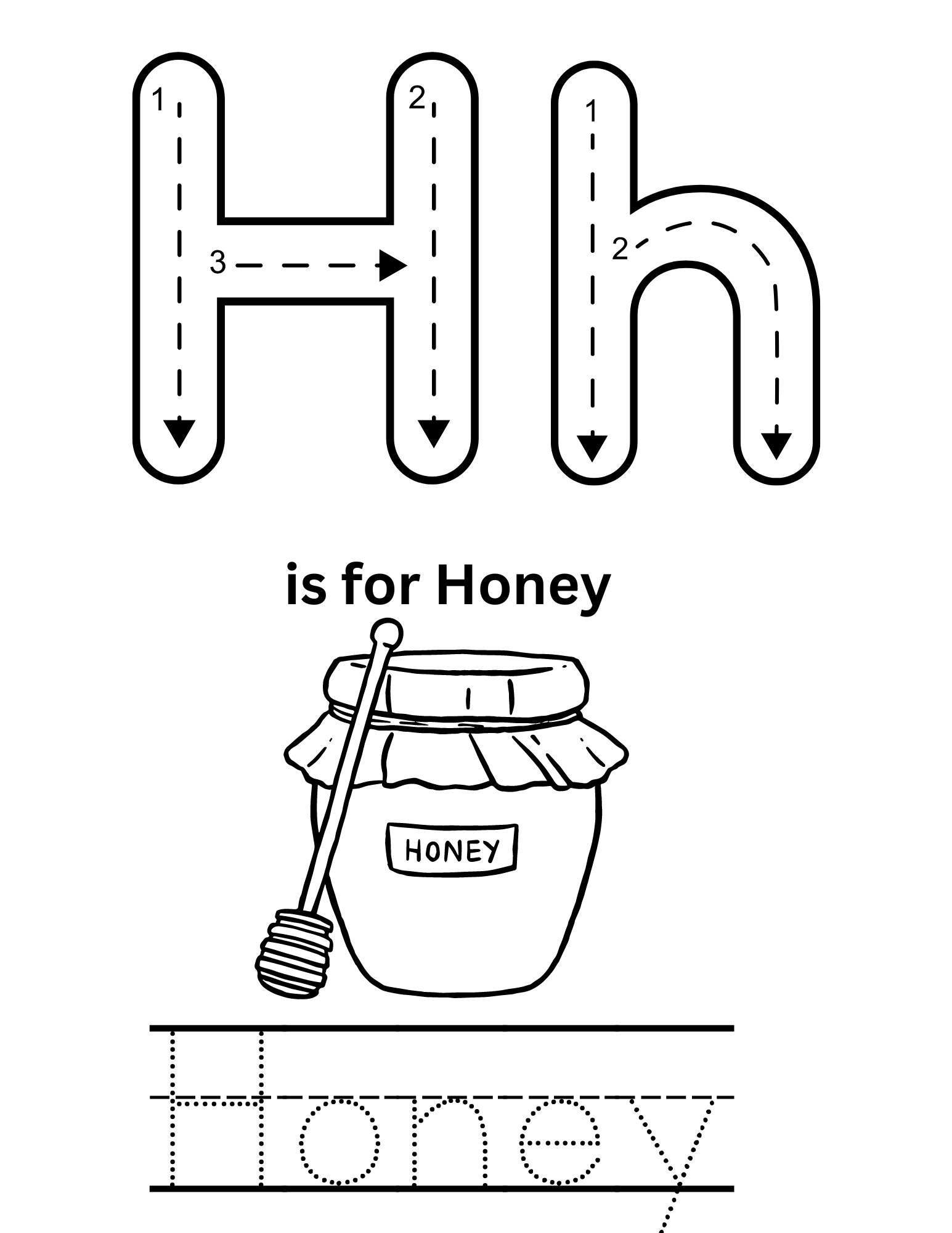 Alphabet Trace and Color Letters for Prek and Kindergarten, Parents or ...