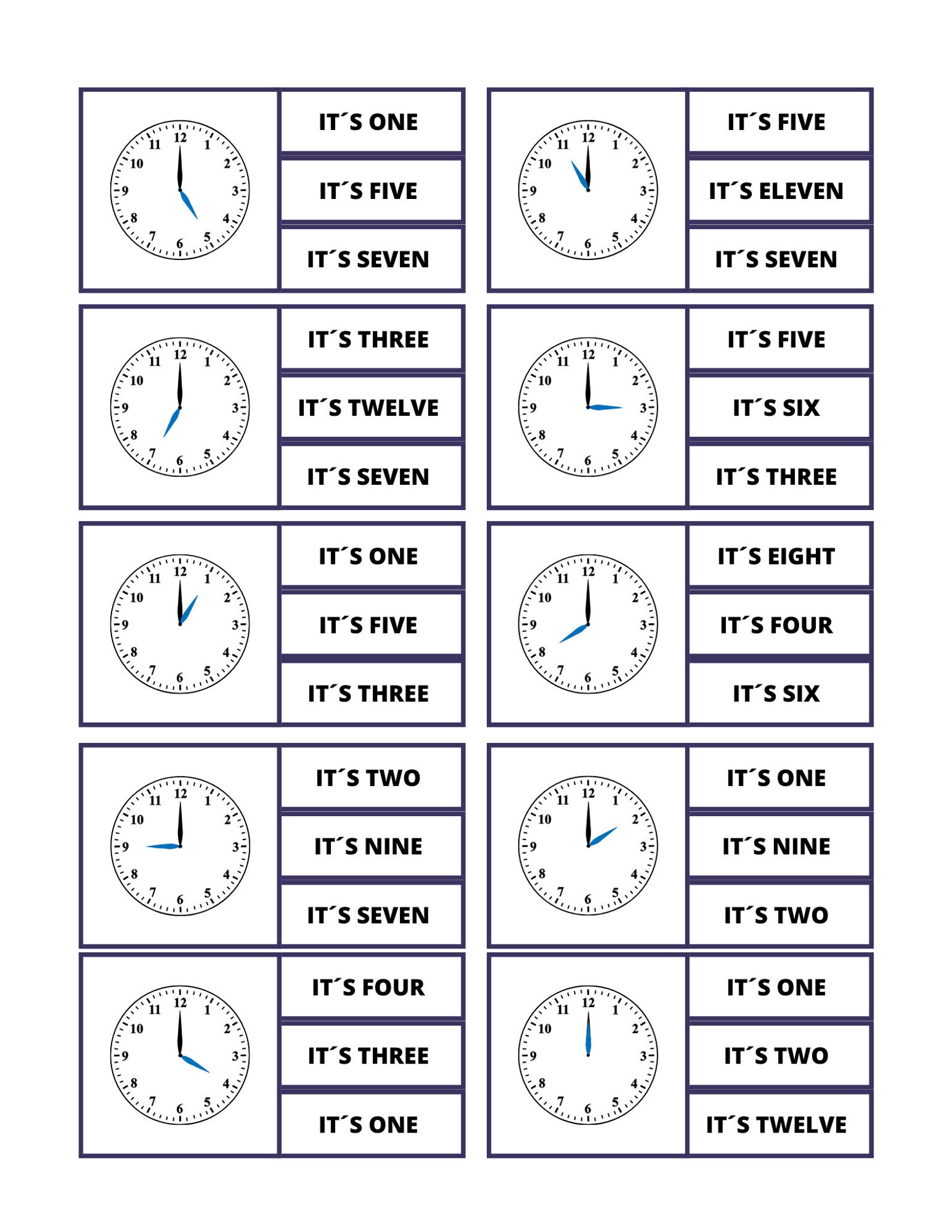 Telling Time, Learning Time, Printable Clock Worksheets, Printable ...