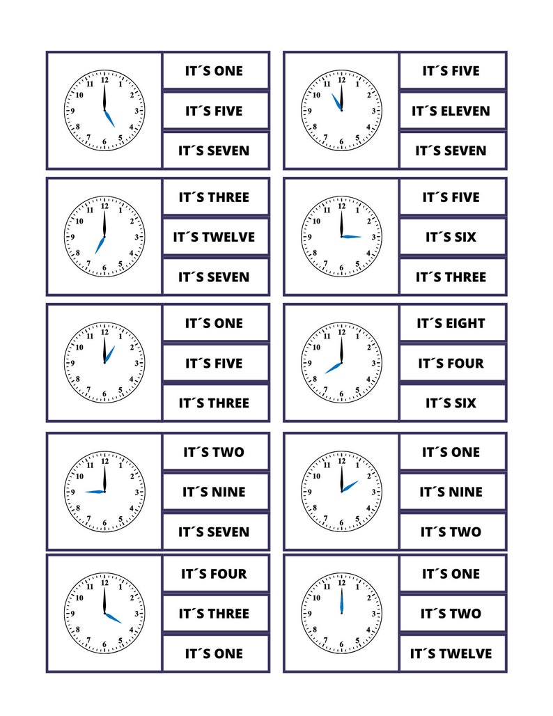 Telling Time, Learning Time, Printable Clock Worksheets, Printable ...