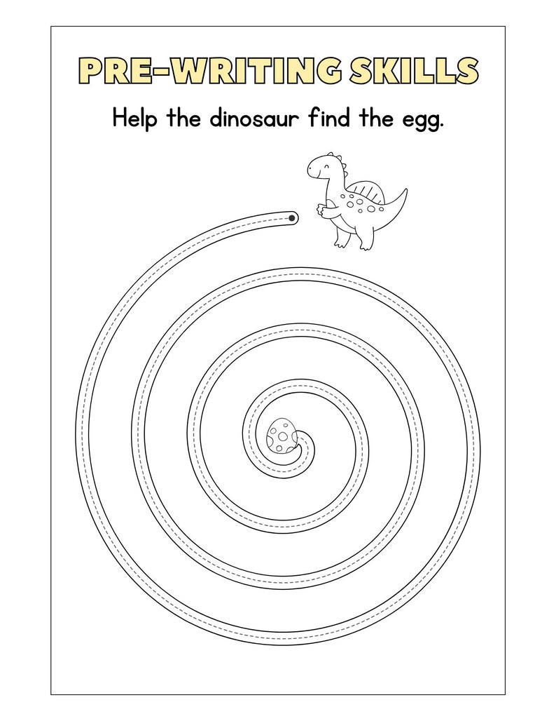 Printable Line Tracing for Preschool, Pre Handwriting - Etsy