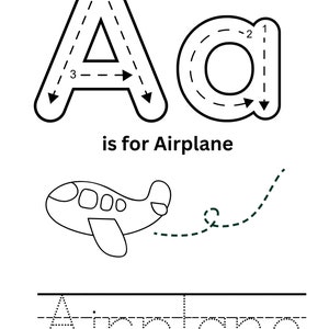 Alphabet Trace and Color Letters for Prek and Kindergarten, Parents or ...