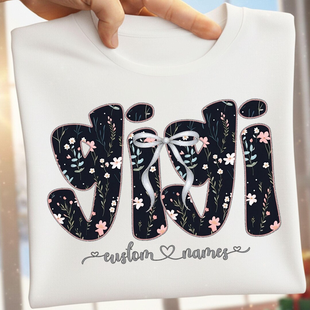 Floral Gigi PNG, Boho Grandma Gigi Name Sublimation Design, Vintage ...