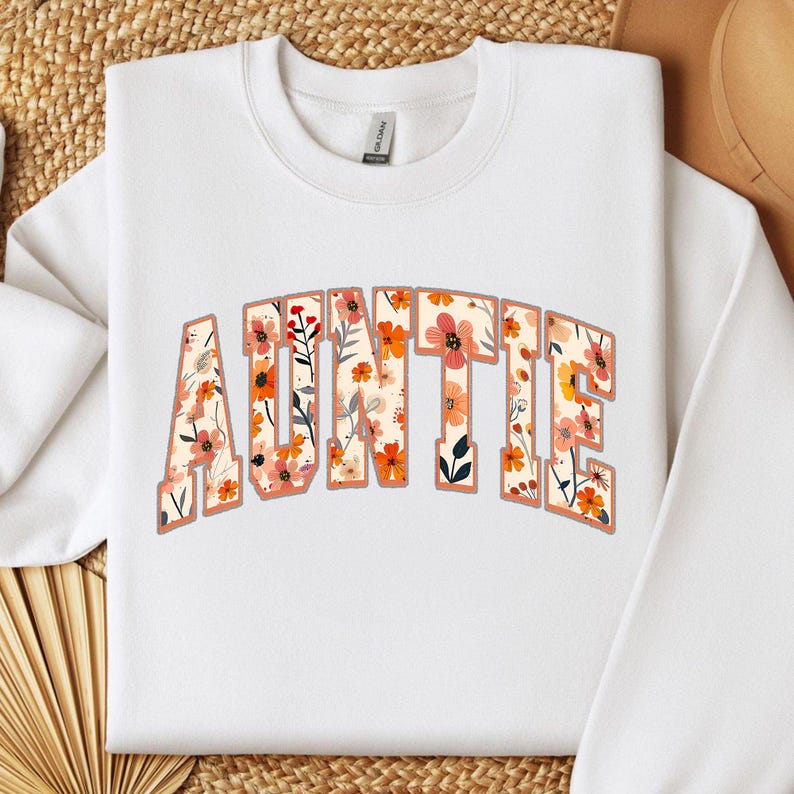 Floral Auntie PNG, Coquette Auntie PNG, Floral Aunt PNG, Auntie Tshirt ...