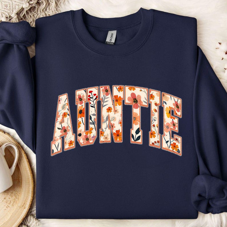 Floral Auntie PNG, Coquette Auntie PNG, Floral Aunt PNG, Auntie Tshirt ...