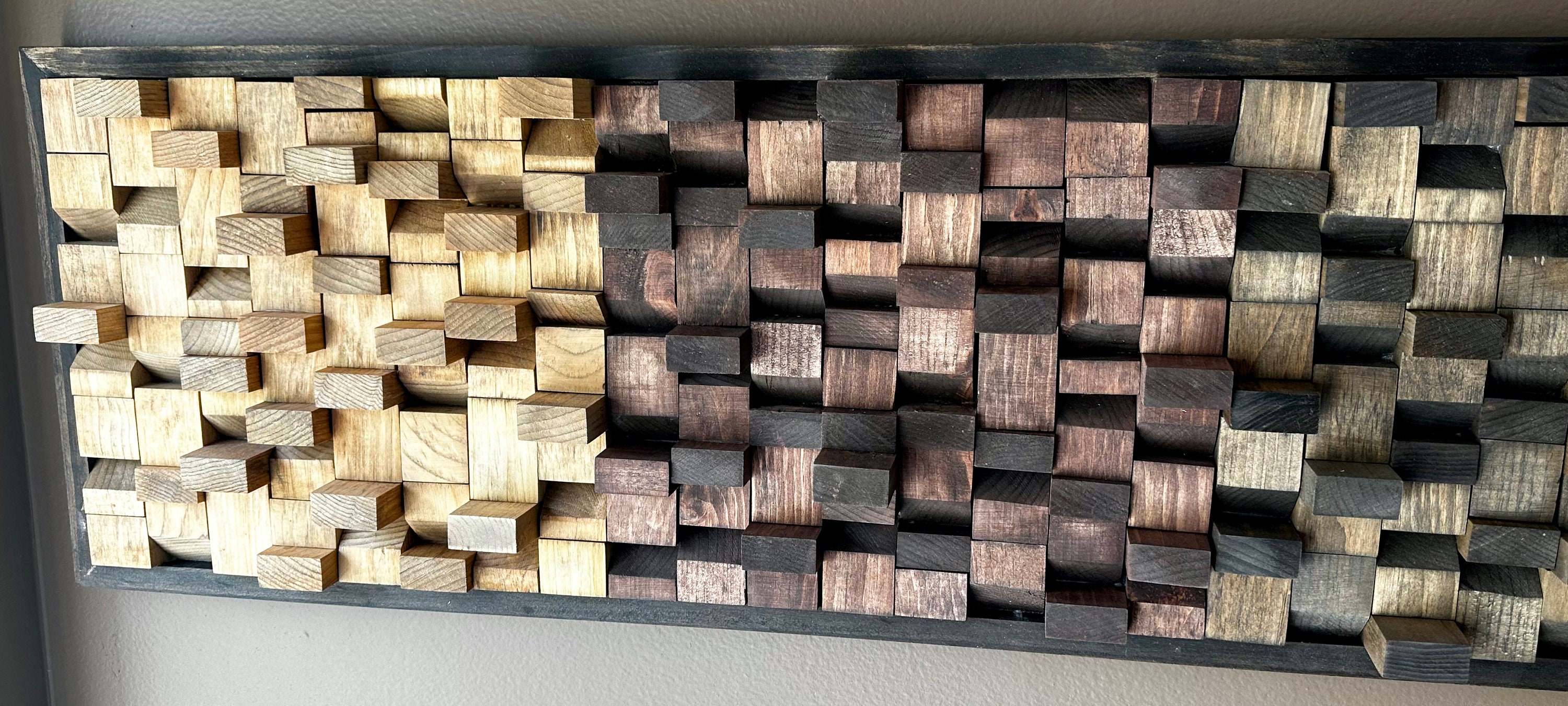 Wood Wall Art Wood Slat Wall Panel, Wood Wall Panels, Wood Panel Wall ...