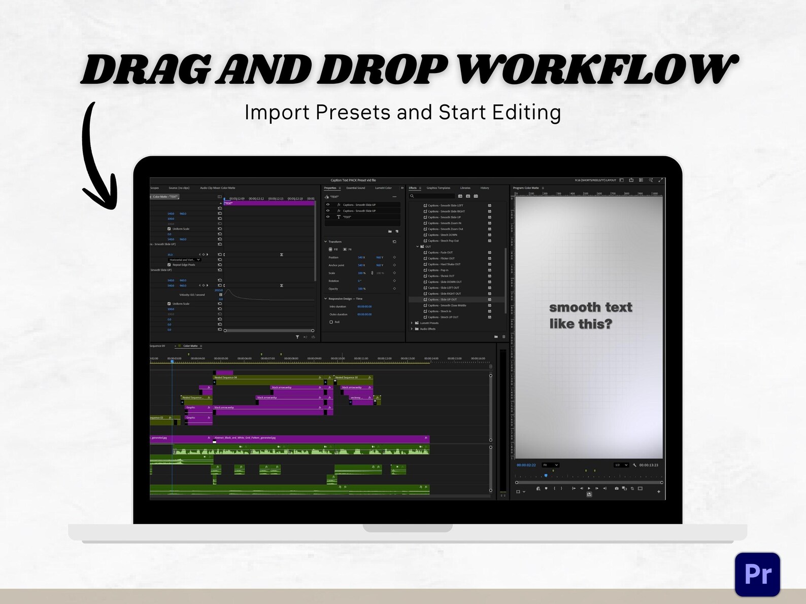 Premiere Pro Caption Presets Pack – Animated Subtitles, Text Animations ...