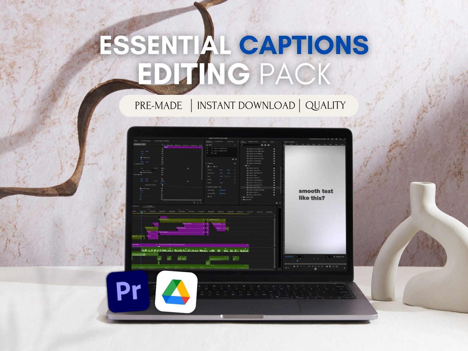 Premiere Pro Caption Presets Pack – Animated Subtitles, Text Animations ...
