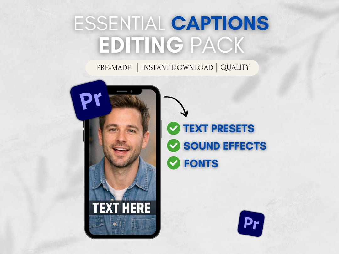 Premiere Pro Caption Presets Pack – Animated Subtitles, Text Animations ...