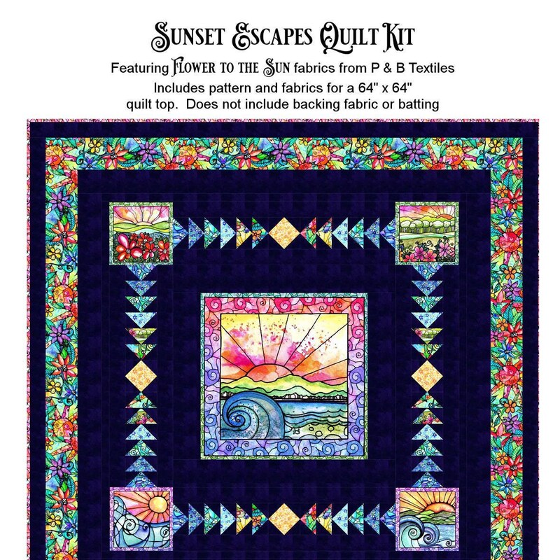 Sunset Fabric - Etsy