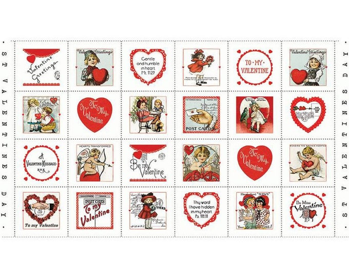 All My Heart Valentine Patch Panel, 23" X 43" . From Riley Blake ...